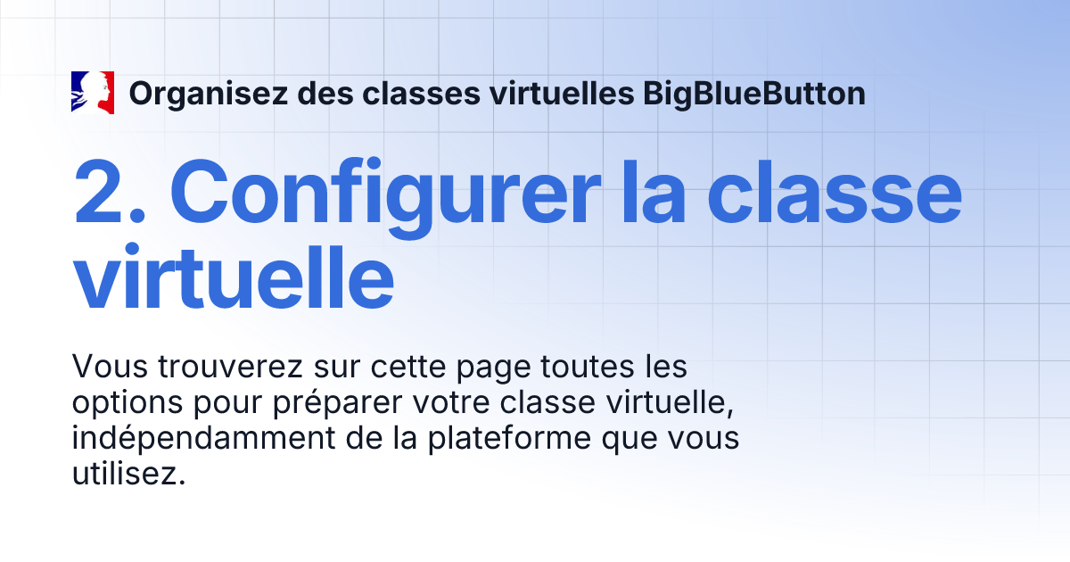 2. Configurer la classe virtuelle | Organisez des classes virtuelles ...